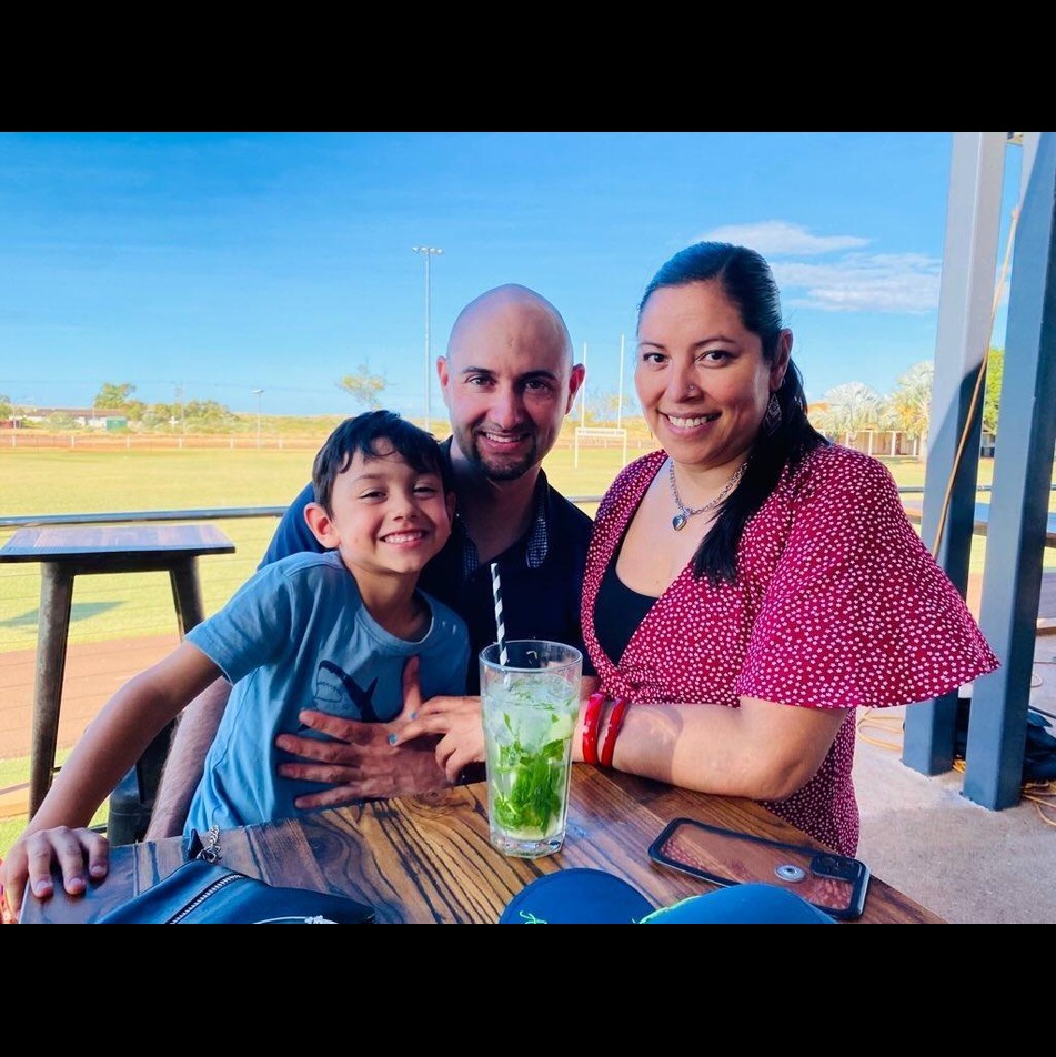 Mamá y papá de Dante
